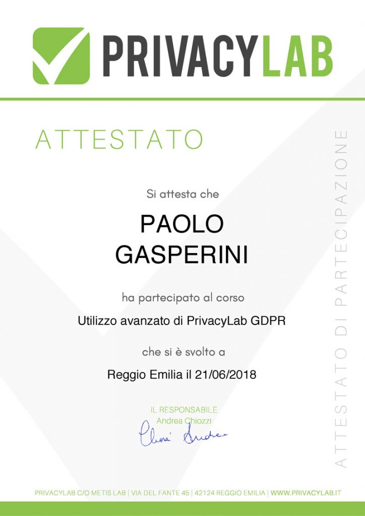 GDPR PrivacyLab - Milan Net